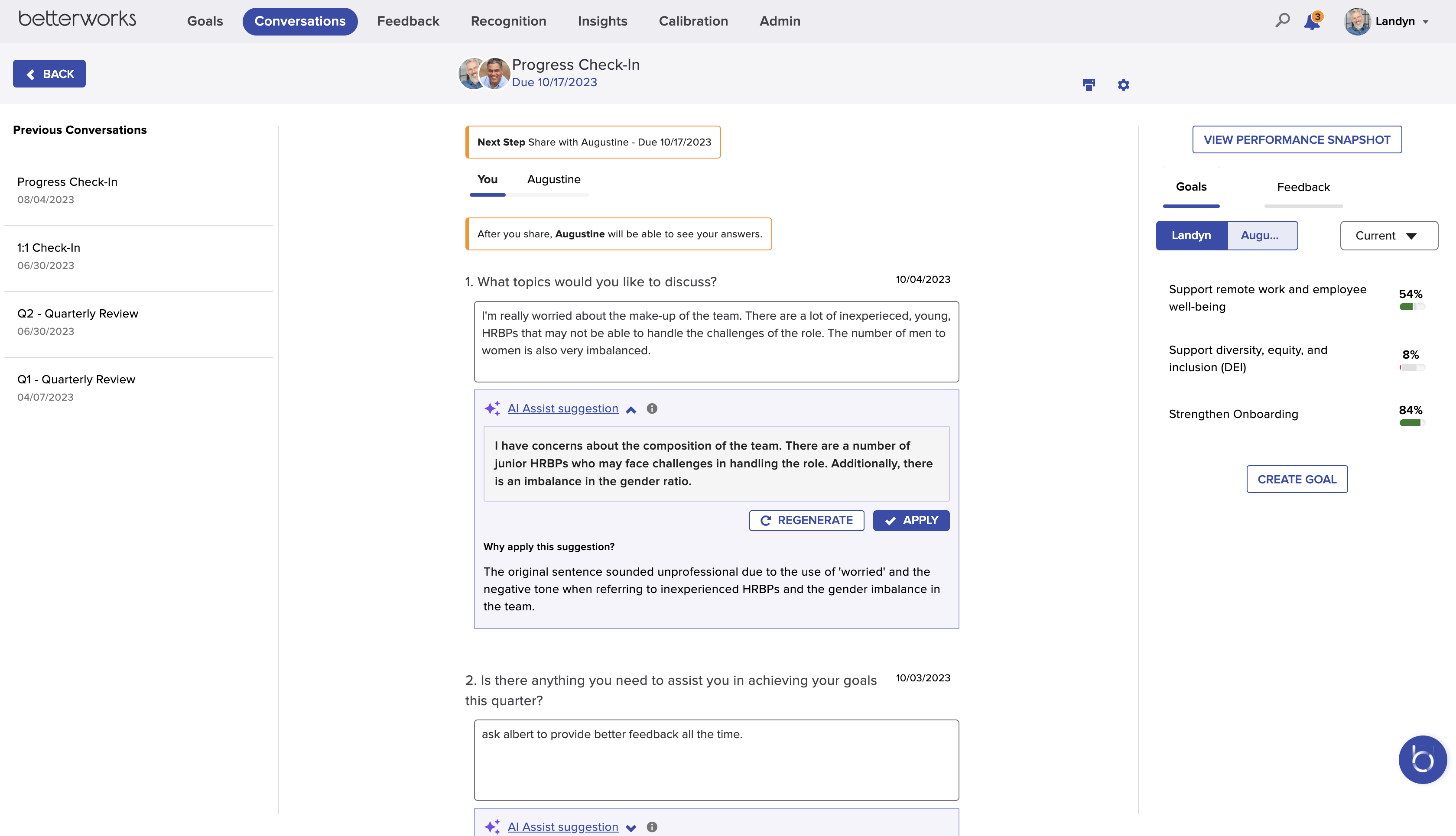 Betterworks Reviews, Prices & Ratings | GetApp UK 2025