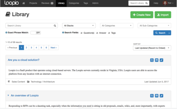 Loopio Reviews, Demo & Pricing - 2022