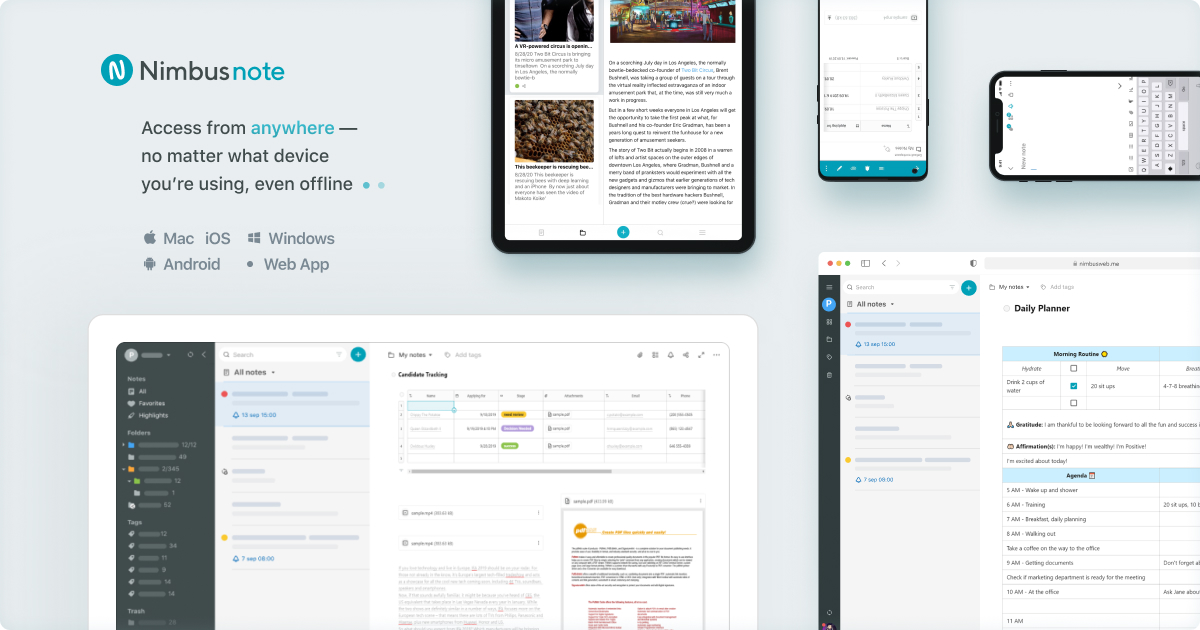 Nimbus Note Reviews, Pricing & Ratings | GetApp NZ 2022