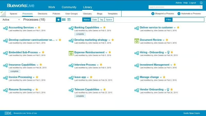 IBM Blueworks Live Software - 2025 Reviews, Pricing & Demo