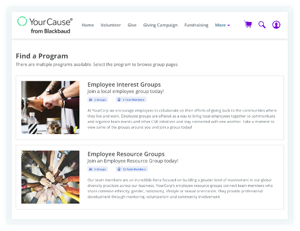 YourCause CSRconnect Software - 2025 Reviews, Pricing & Demo