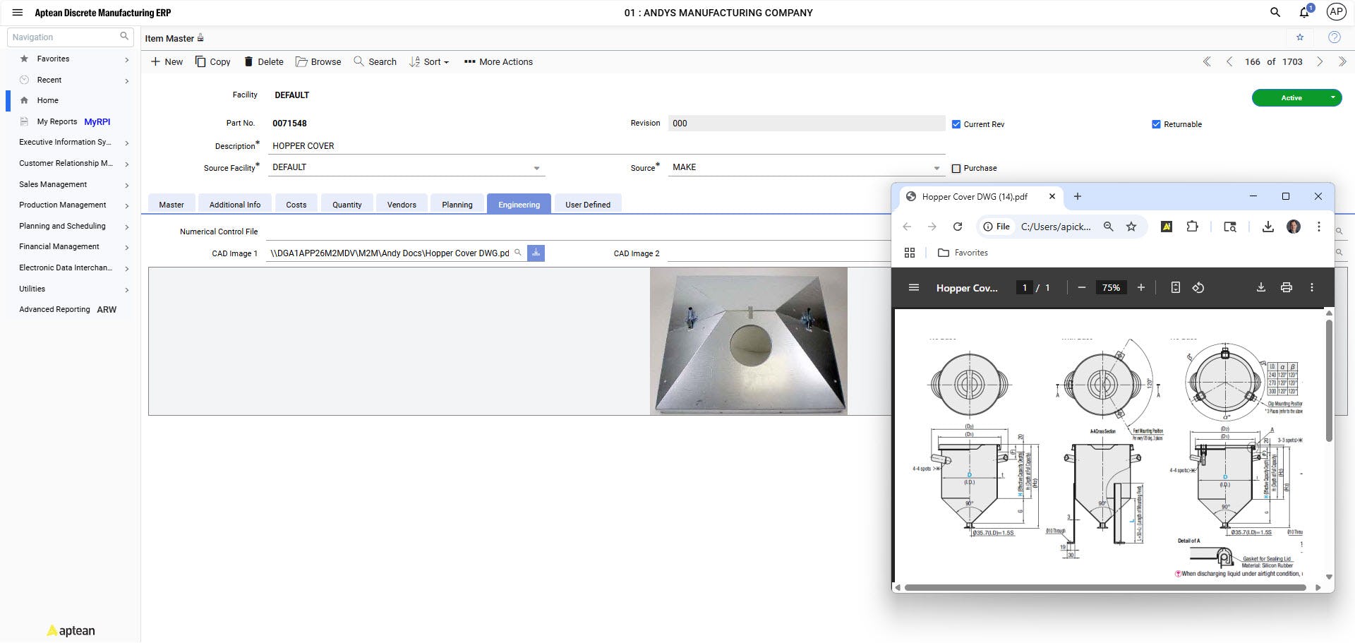 Aptean Discrete Manufacturing ERP Made2Manage Edition | Reviews ...
