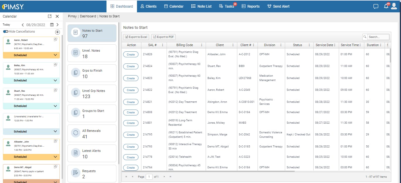 PIMSY Mental Health EHR Pricing, Alternatives & More 2022 - Capterra