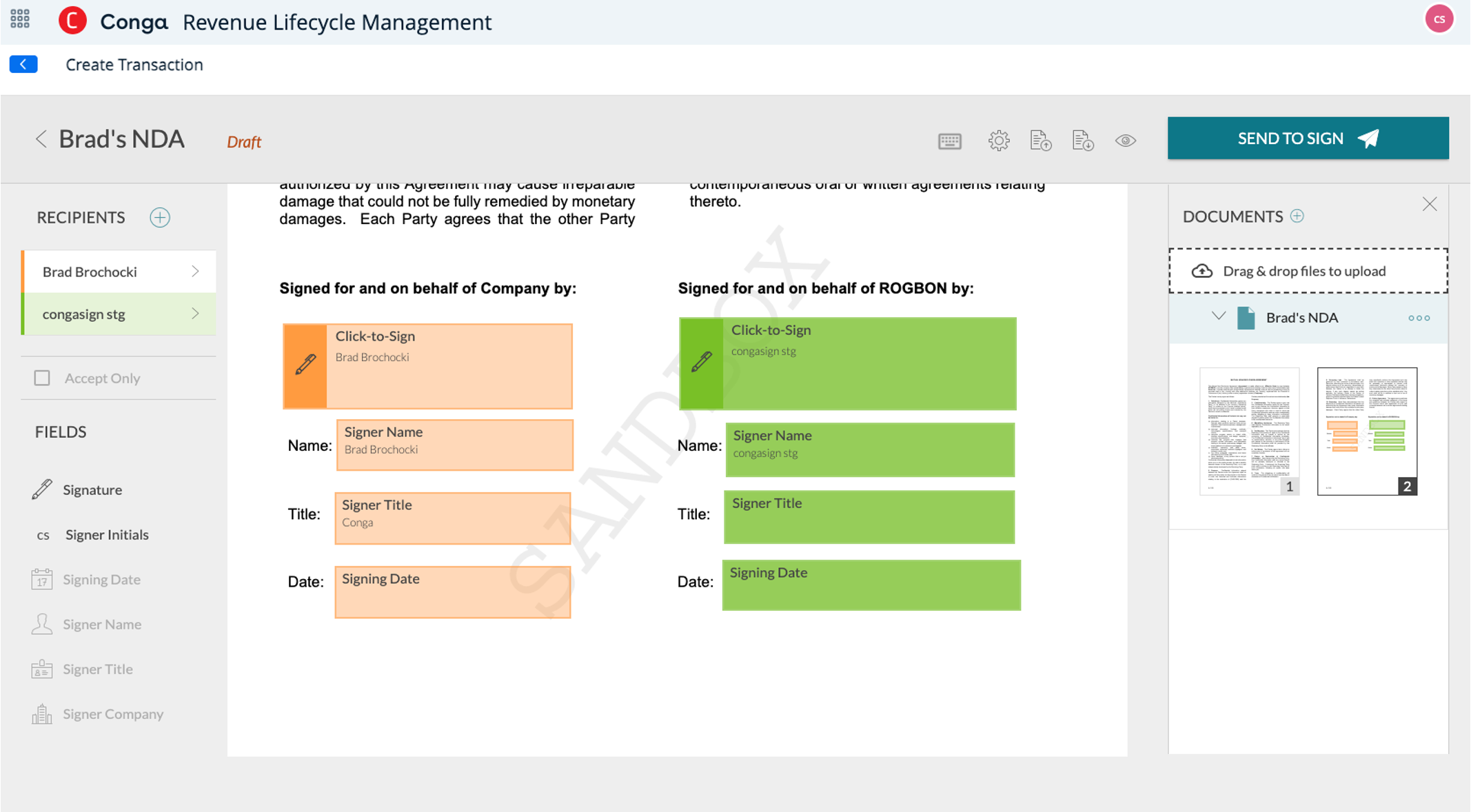 Conga Sign Reviews, Pricing & Ratings | GetApp NZ 2024