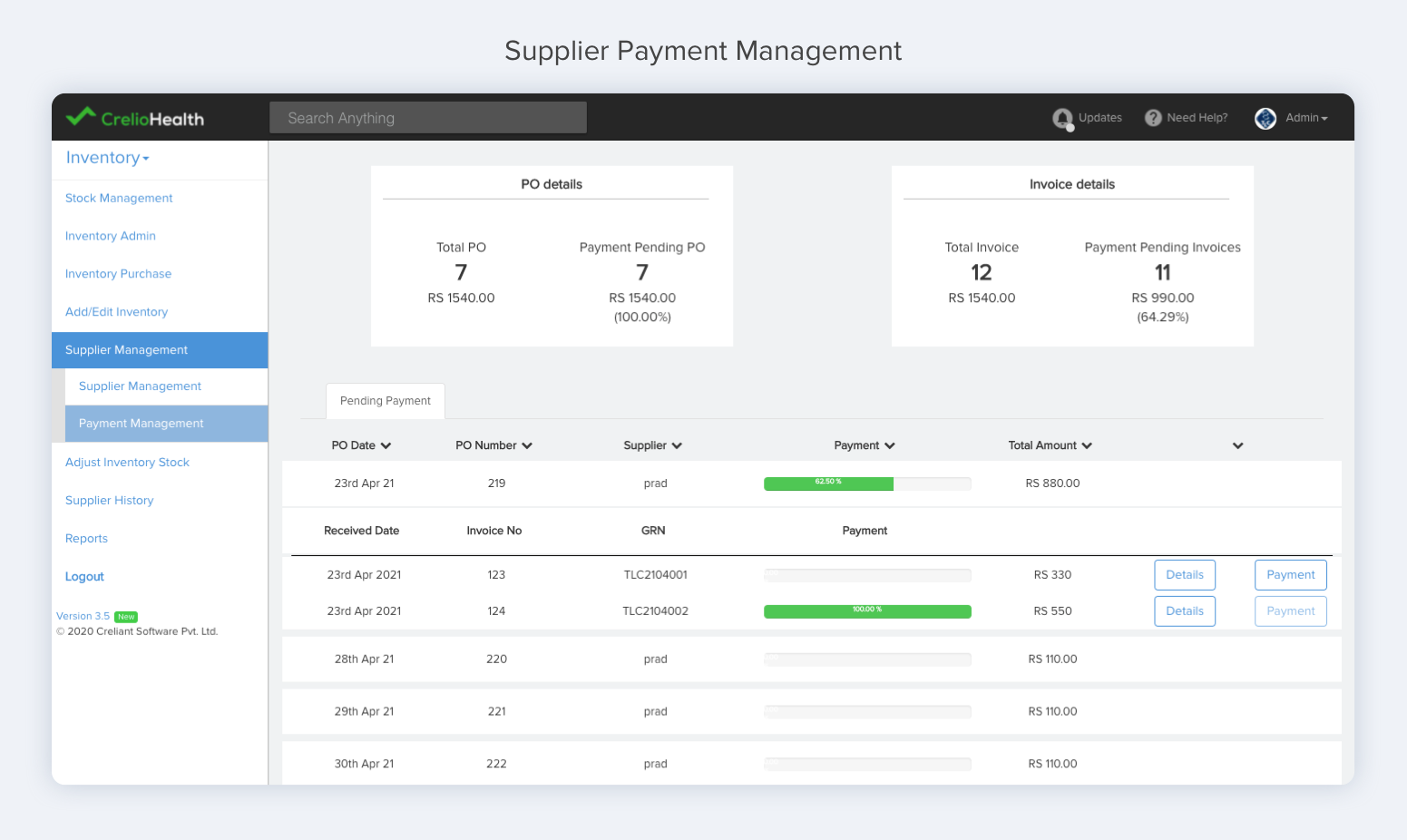 Crelio Inventory Reviews, Cost & Features | GetApp Australia 2025