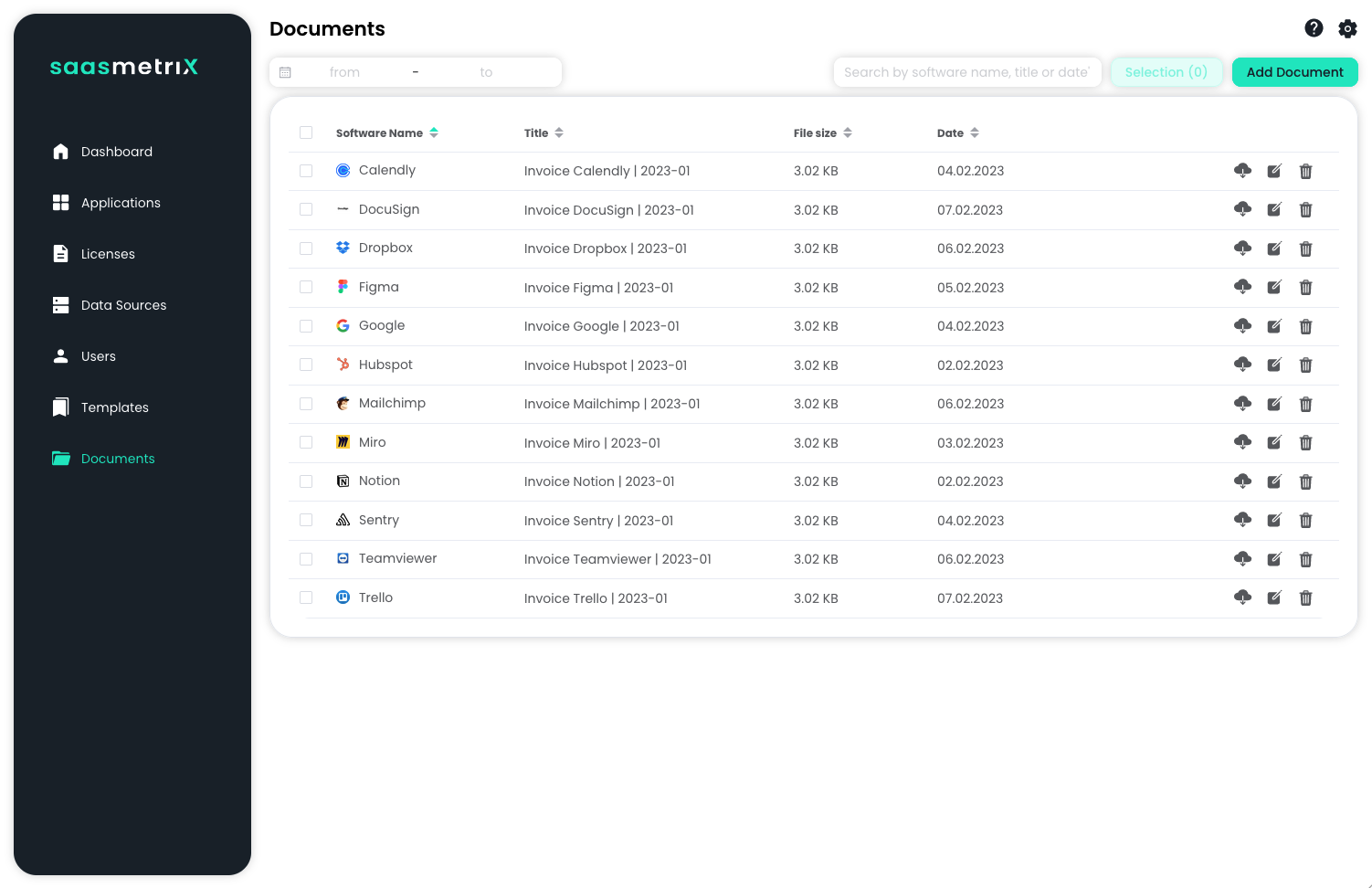 saasmetrix Software - 2024 Reviews, Pricing & Demo