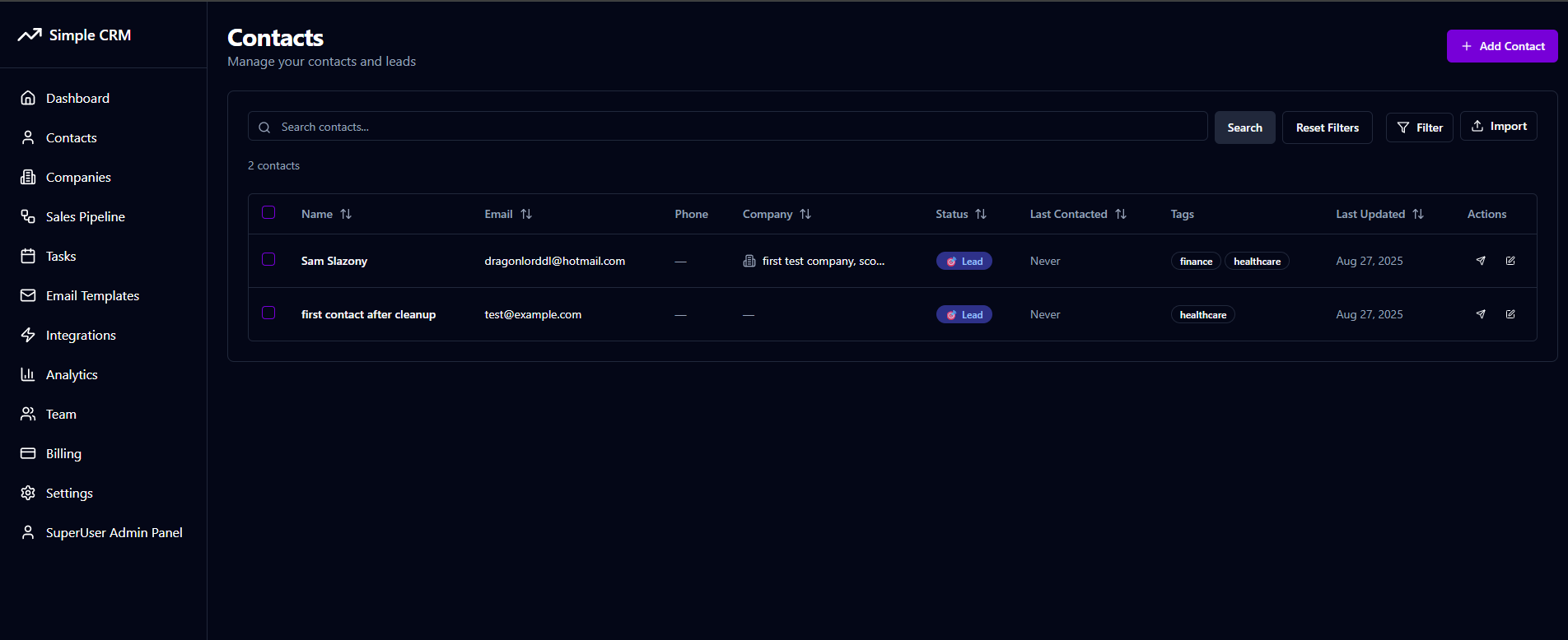 SimpleCRM | Reviews, Pricing & Demos - SoftwareAdvice GB