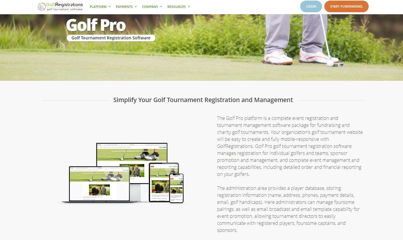 GolfRegistrations Software - 2023 Reviews, Pricing & Demo