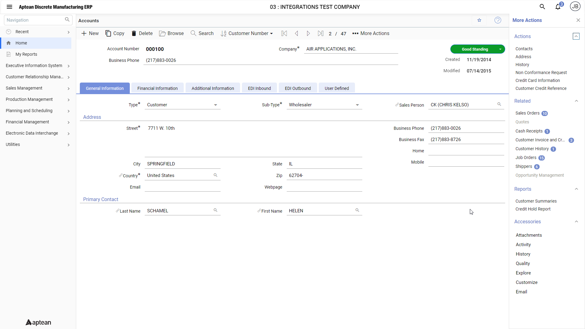 Aptean Industrial Manufacturing ERP Made2Manage Edition Software ...