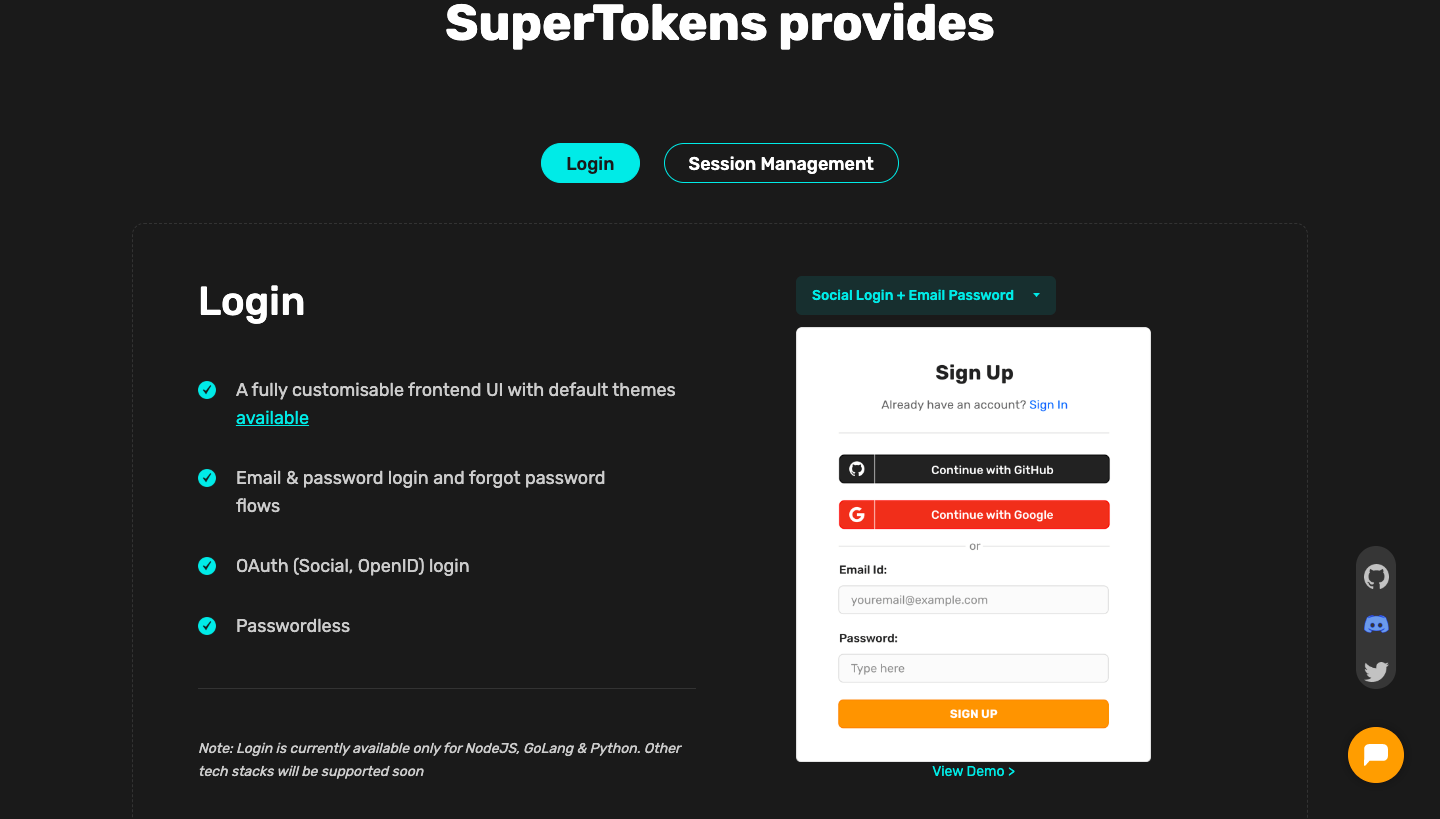 SuperTokens Software - 2023 Reviews, Pricing & Demo