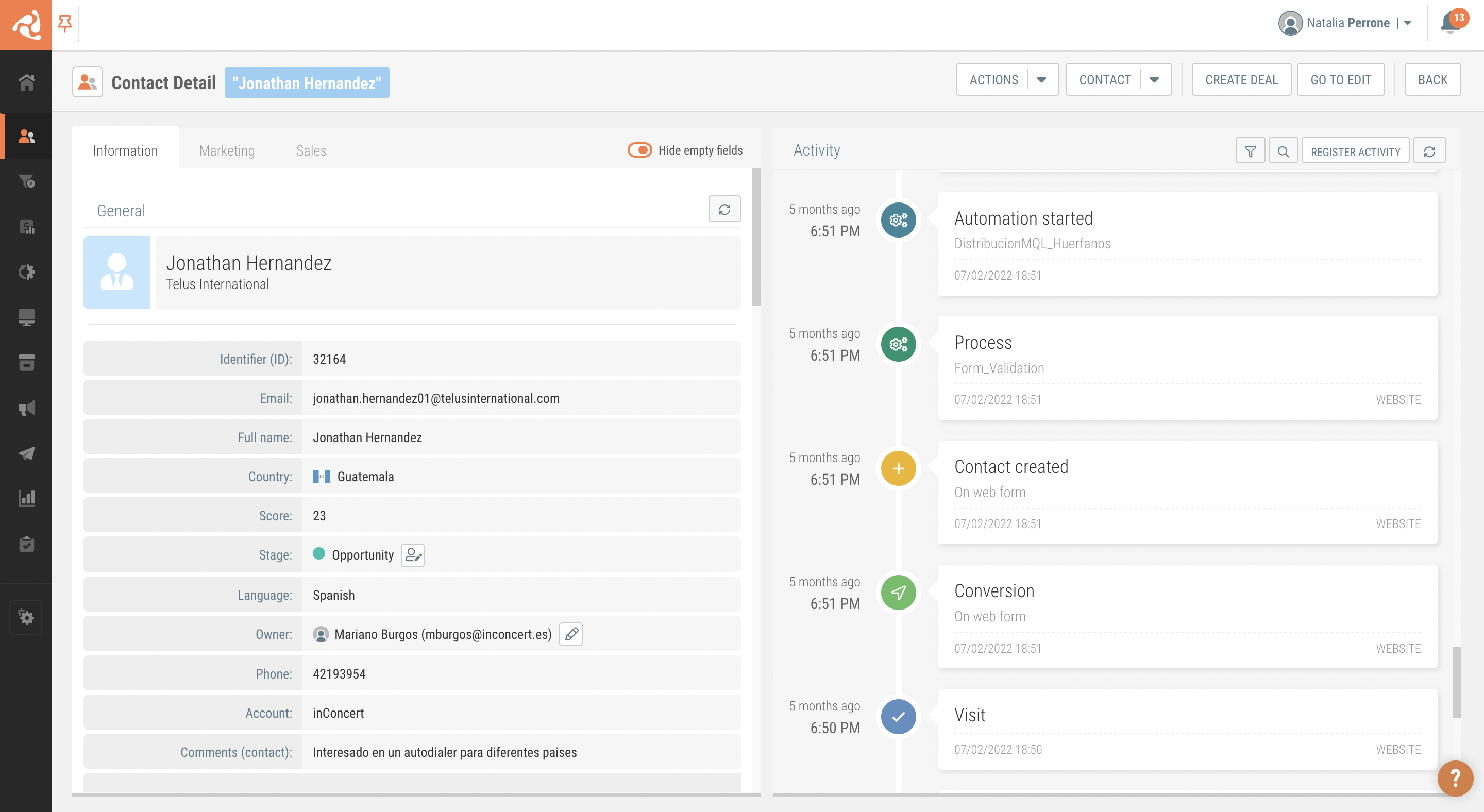 InConcert Marketing Automation & CRM Software Reviews, Demo & Pricing ...