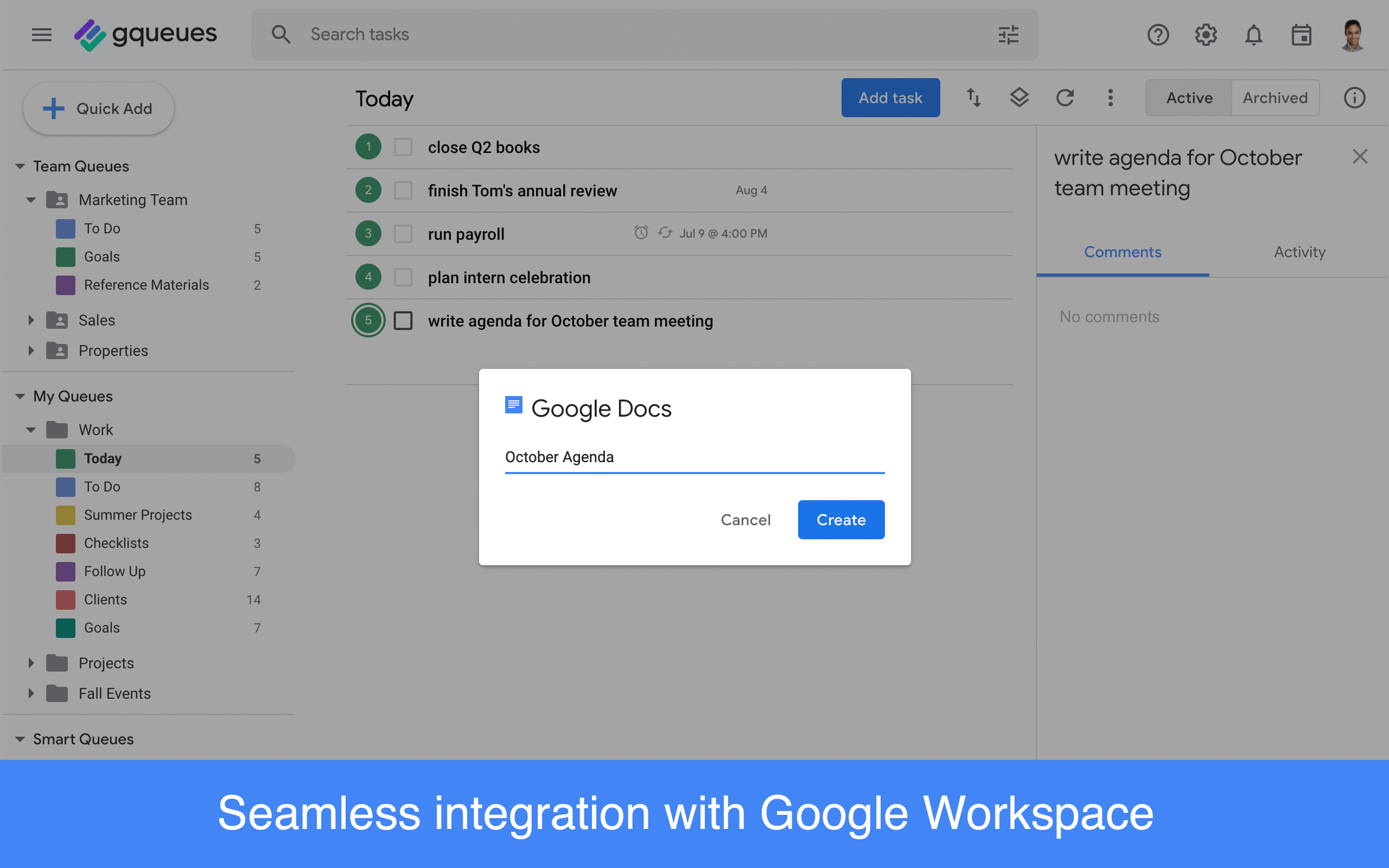 GQueues - Opiniones, precios y características - Capterra España 2025