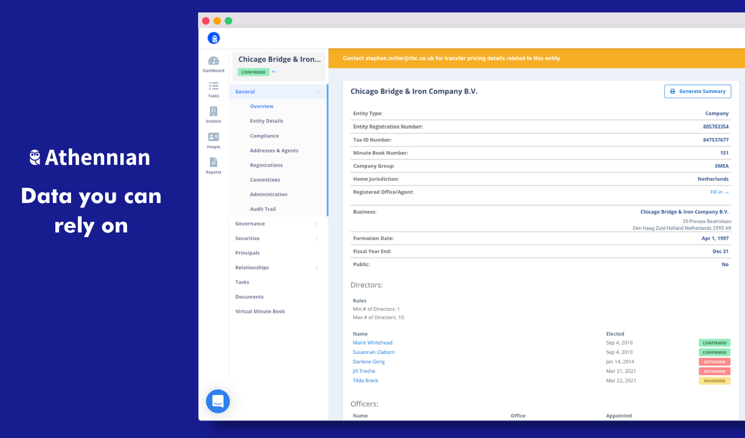Diligent Entities - Avis, notes, prix et abonnements - Capterra France 2021