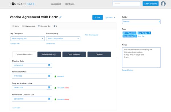 ContractSafe Reviews, Demo & Pricing - 2022