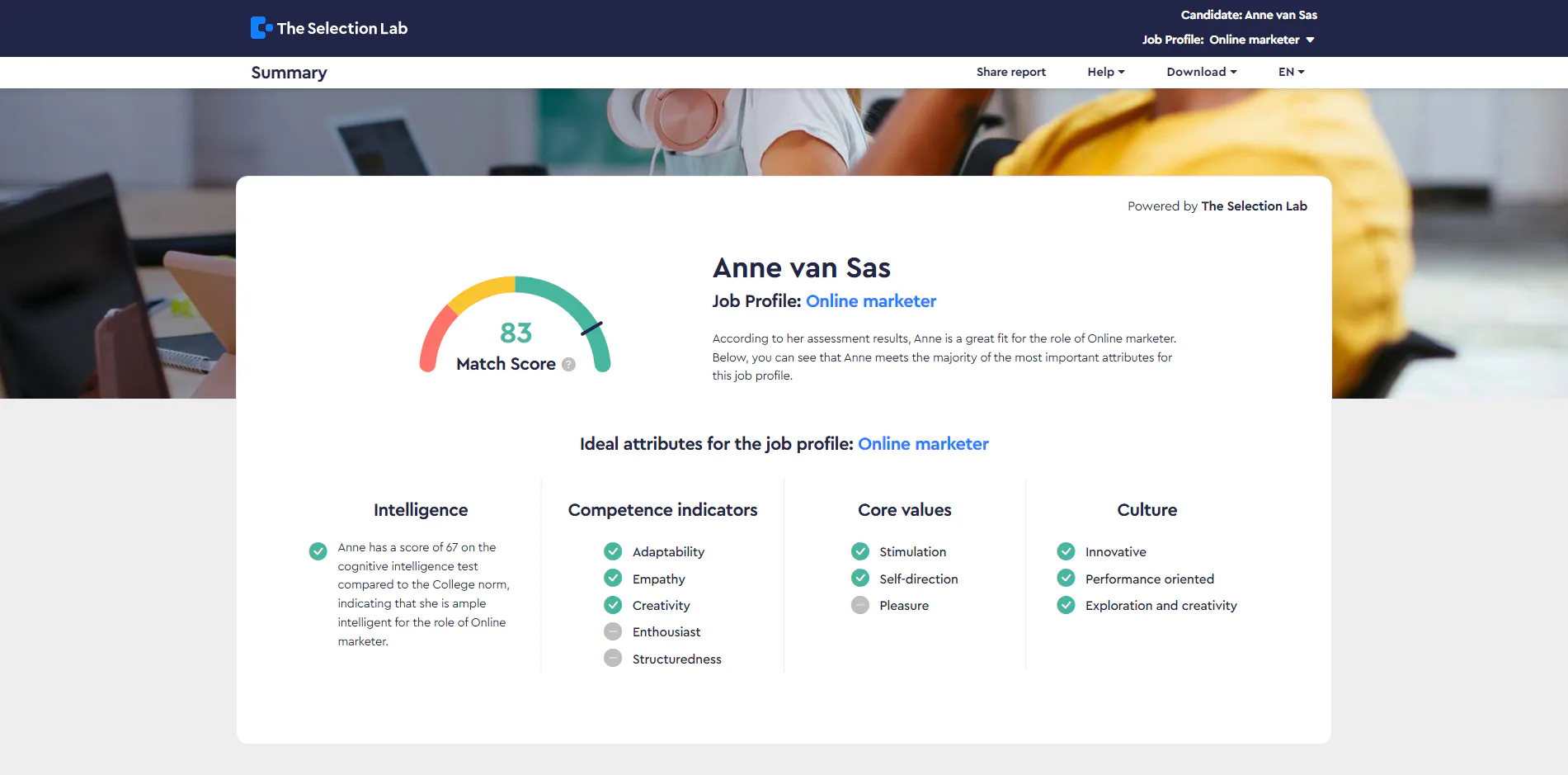 The Selection Lab: precios, funciones y opiniones | GetApp España 2026