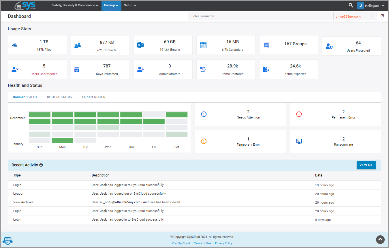 SysCloud Software - 2024 Reviews, Pricing & Demo