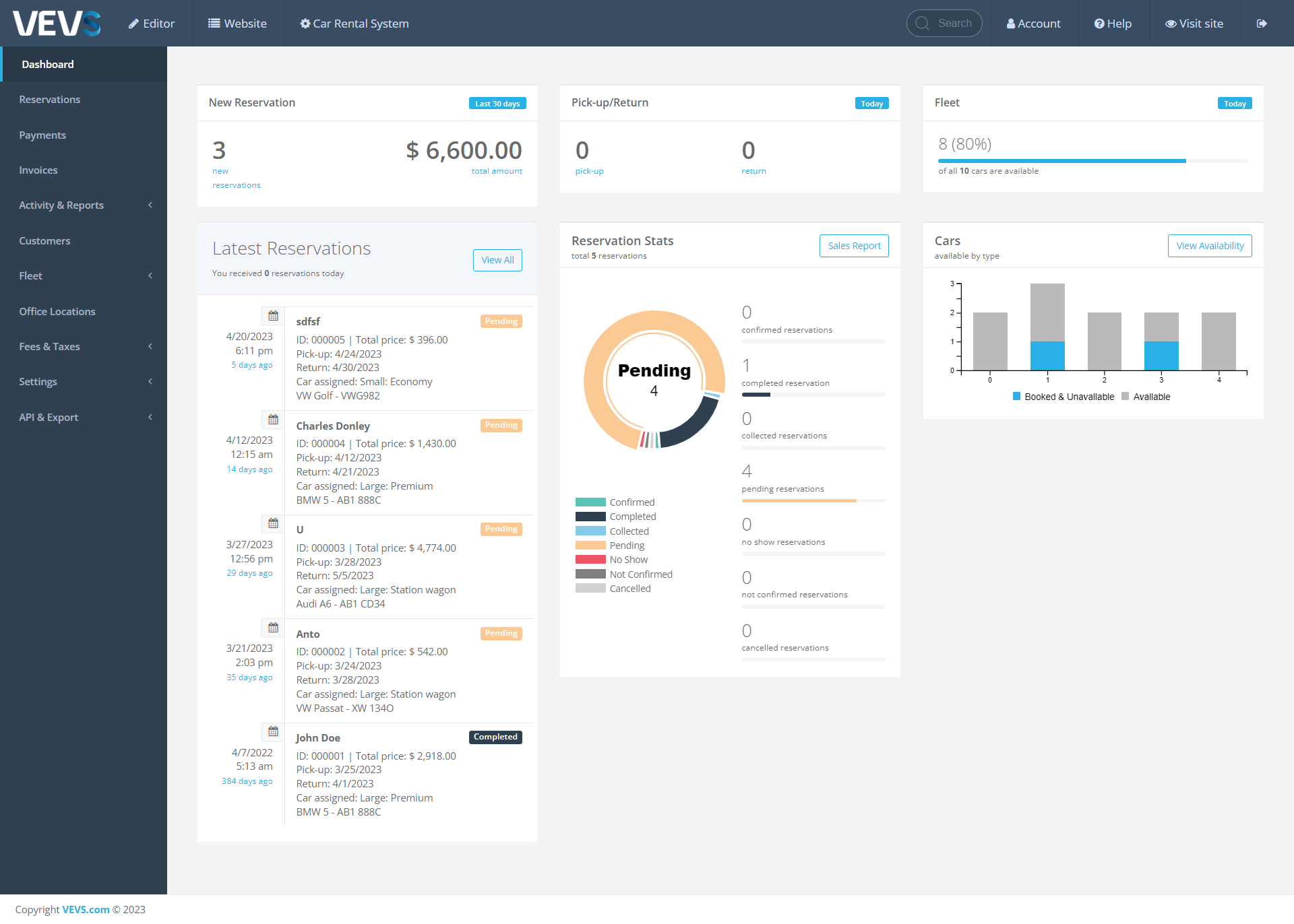 VEVS Rental Software | Reviews, Pricing & Demos - SoftwareAdvice AU