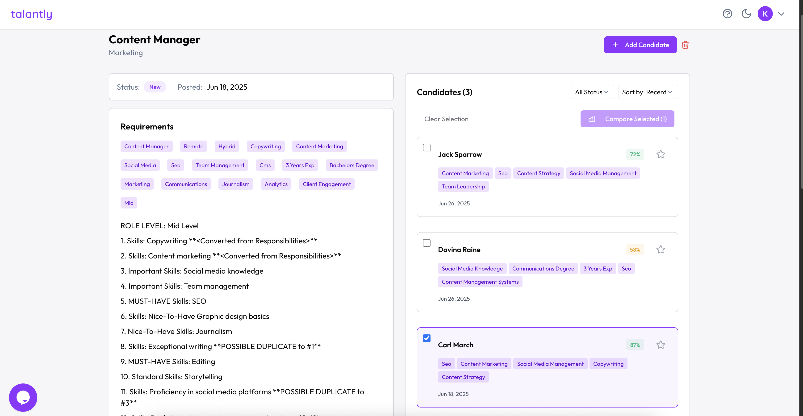 Talantly.ai Software - 2025 Reviews, Pricing & Demo
