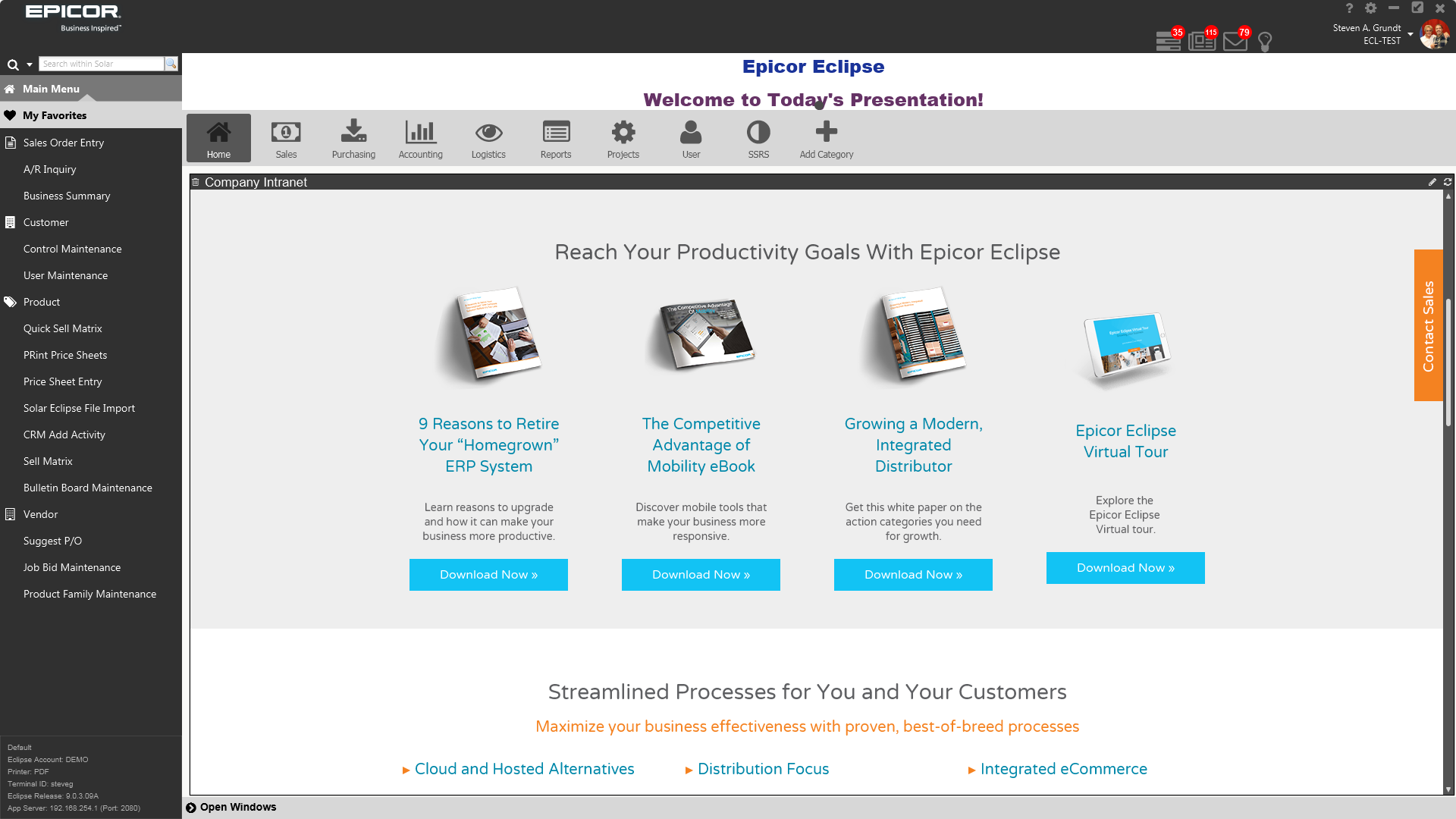 Epicor Eclipse Software - 2025 Reviews, Pricing & Demo