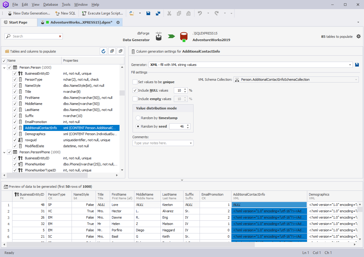 dbForge Data Generator for SQL Server - Opiniones, precios y ...