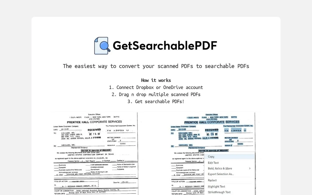GetSearchablePDF Pricing, Alternatives & More 2025 | Capterra