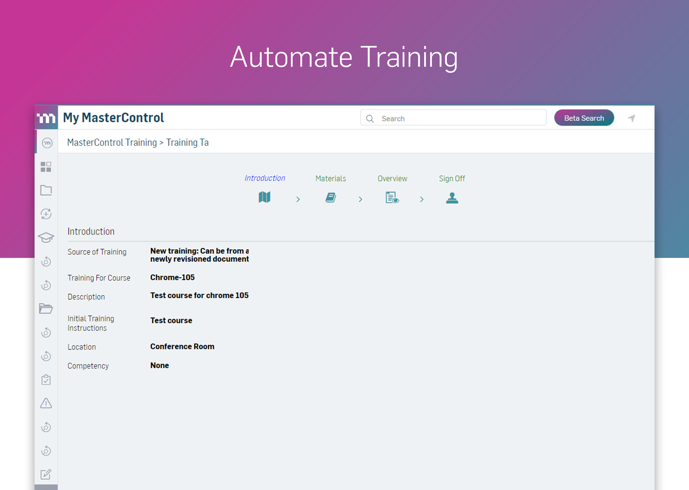 MasterControl Quality Excellence Software Reviews, Demo & Pricing - 2024