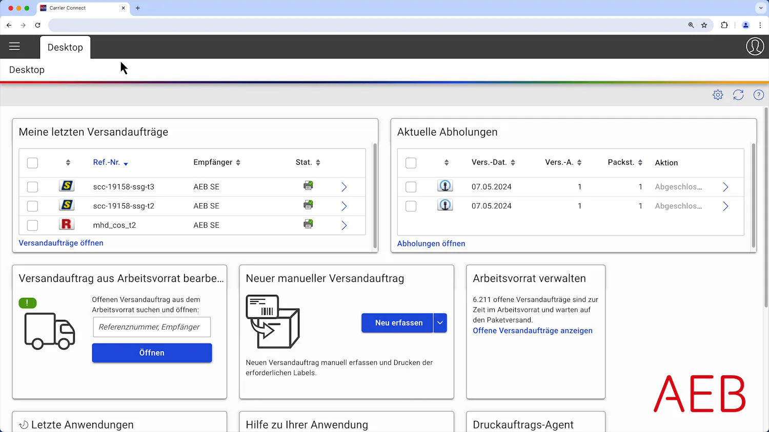 AEB Carrier Connect API Erfahrungen, Vor- und Nachteile – Capterra ...