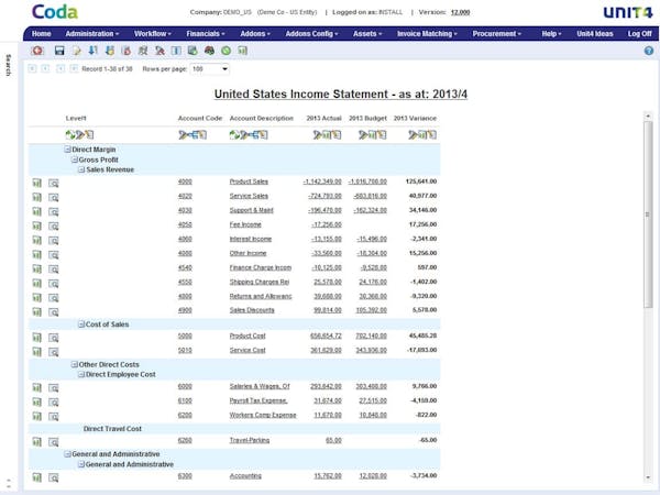 UNIT4 Financials Reviews, Demo & Pricing - 2021