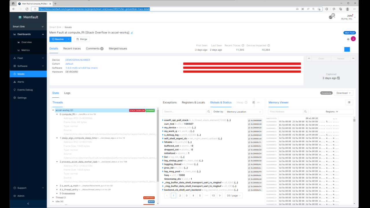 Memfault Software - 2024 Reviews, Pricing & Demo