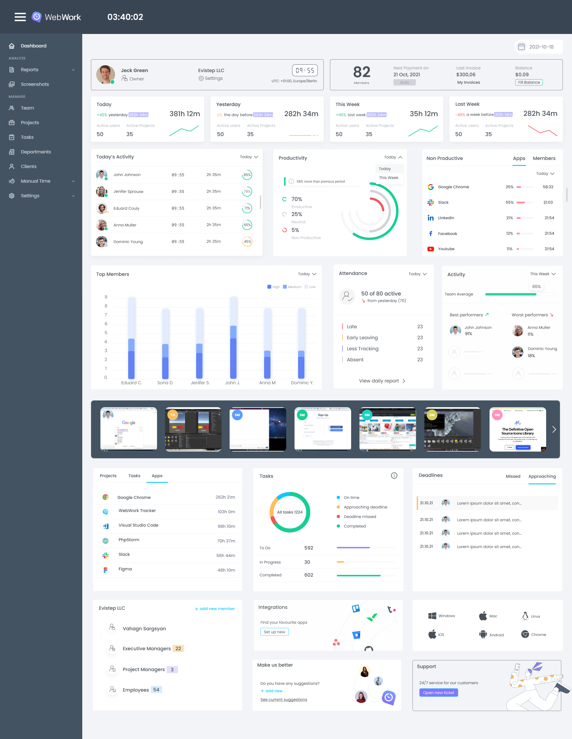 WebWork Time Tracker Software - 2022 Reviews, Pricing & Demo