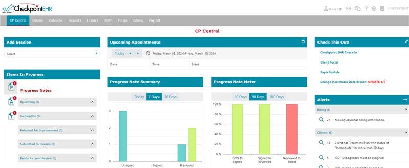 Checkpoint EHR Software - 2024 Reviews, Pricing & Demo