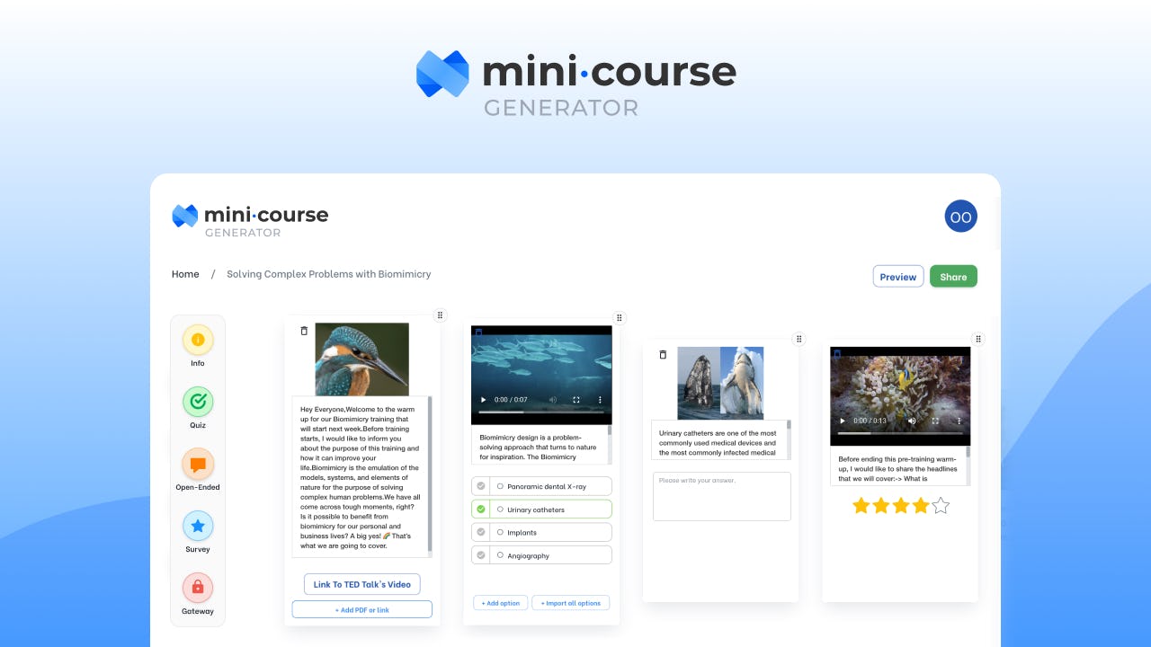 Mini Course Generator - Opiniones, precios y características - Capterra ...