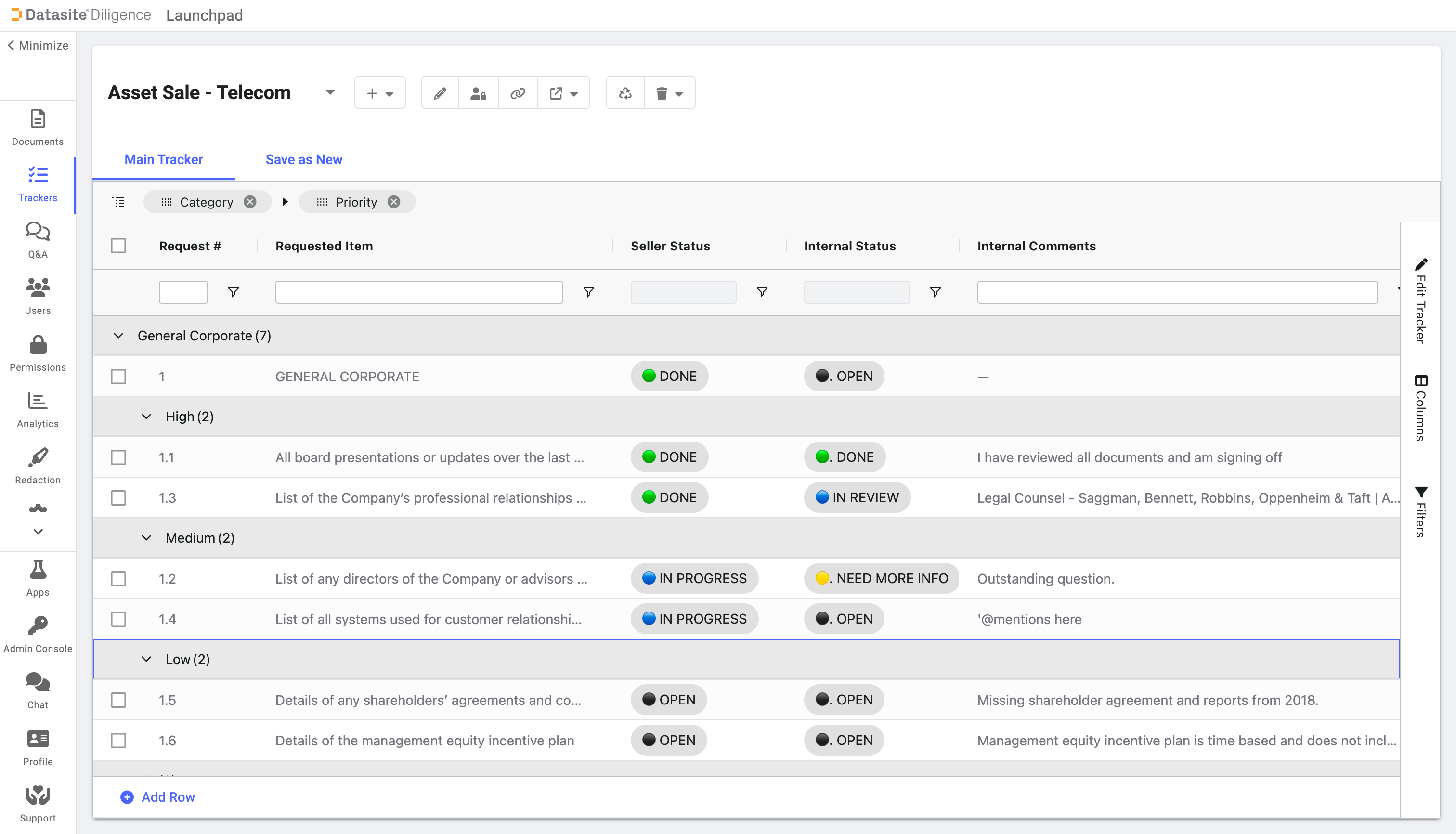 Datasite Diligence Virtual Data Room Cost & Reviews - Capterra ...