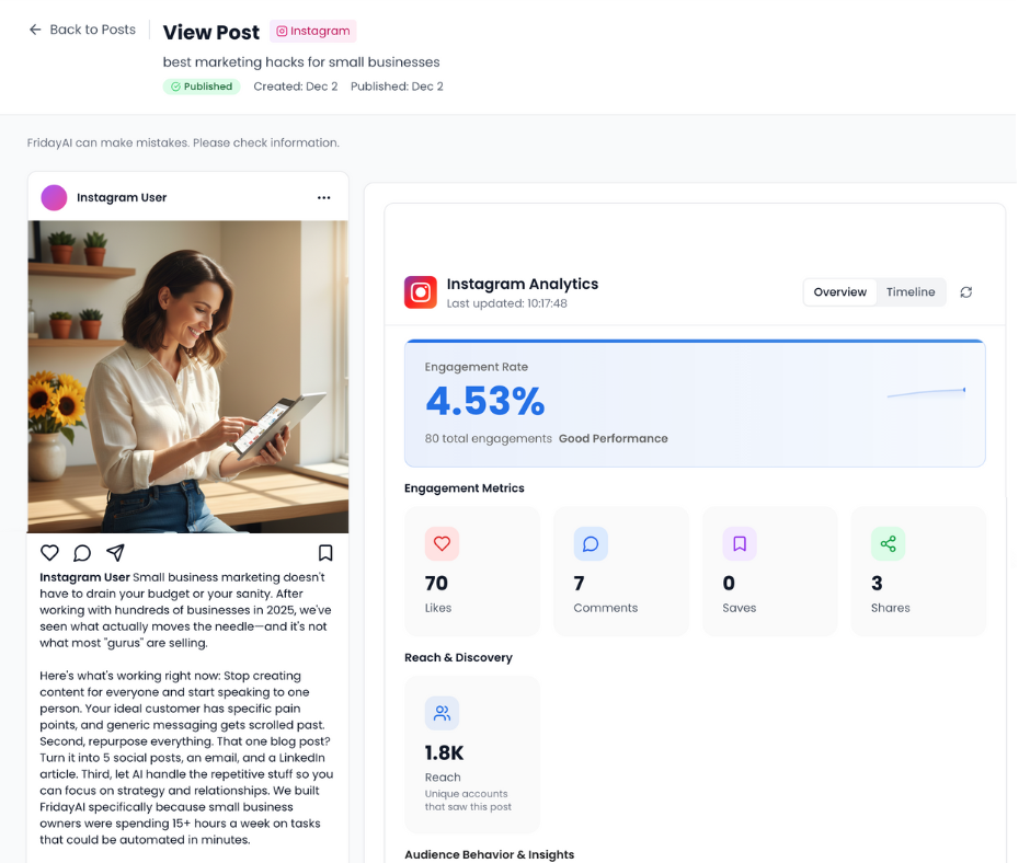 FridayAI Price, Features, Reviews & Ratings - Capterra India