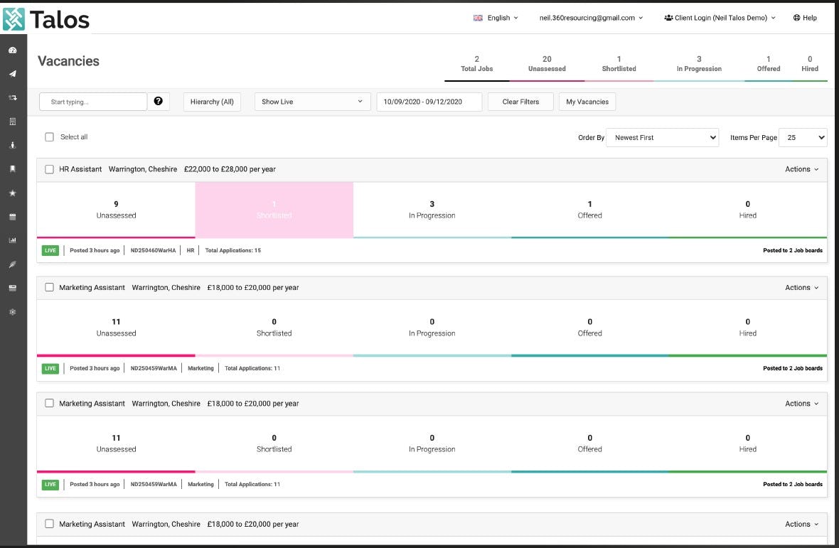 Talos ATS Software - 2024 Reviews, Pricing & Demo