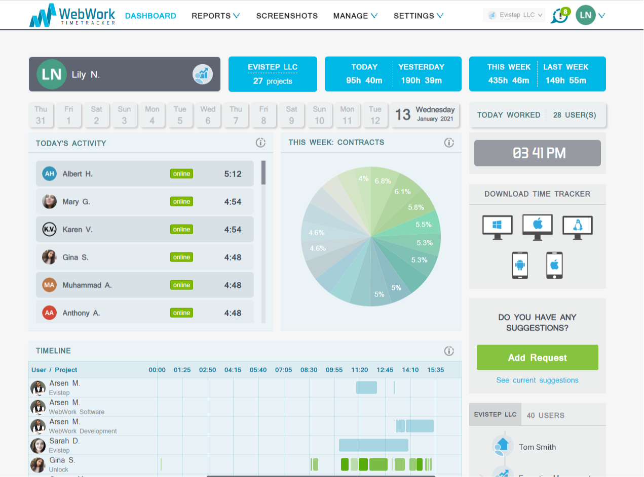 WebWork Time Tracker Pricing, Features, Reviews & Alternatives | GetApp