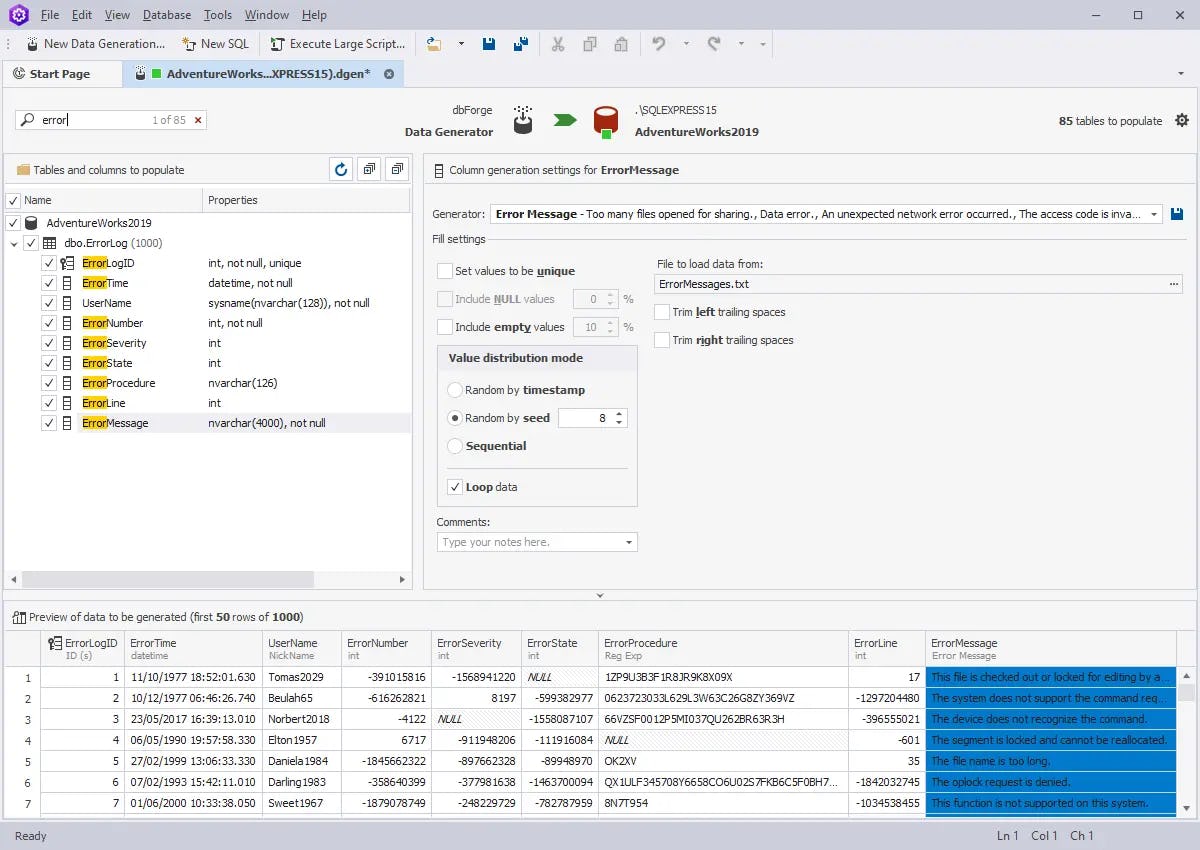 dbForge Data Generator for SQL Server Erfahrungen, Kosten & Bewertungen ...