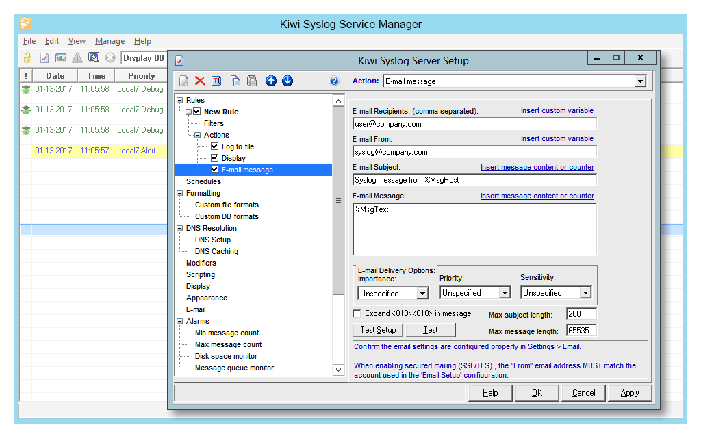 Desconto no Servidor Syslog Kiwi - Até 25% no Orçamento do Servidor ...