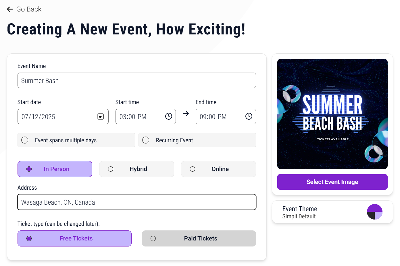 Simpli Events 2025 Pricing, Features, Reviews & Alternatives | GetApp