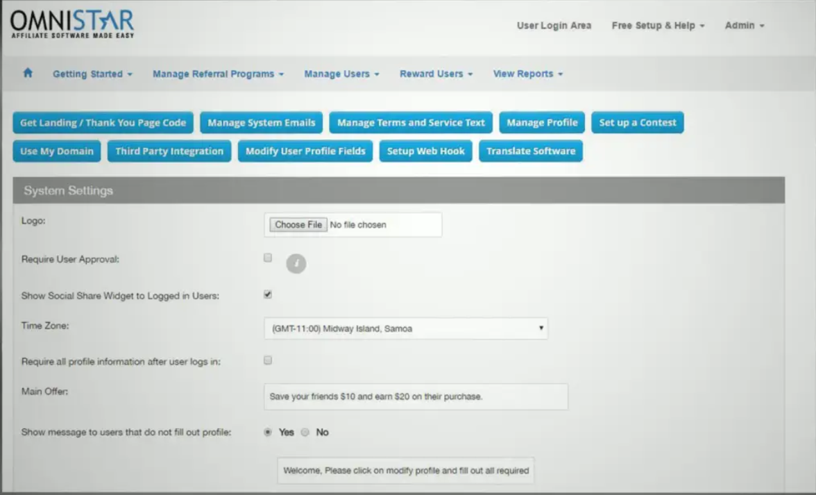 Omnistar Affiliate Software - 2025 Reviews, Pricing & Demo