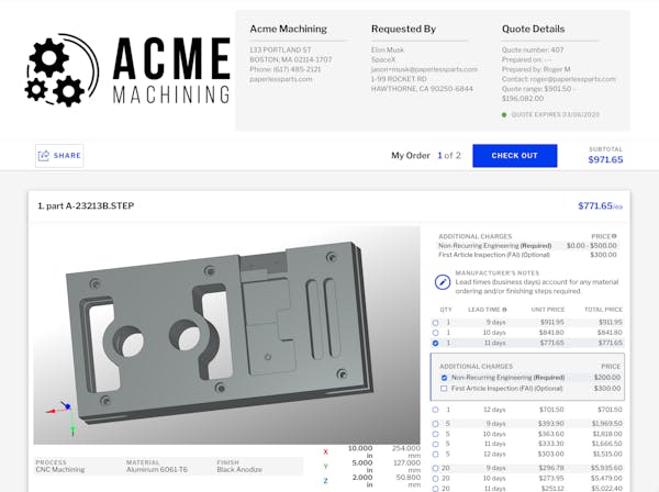 Paperless Parts Software Reviews, Demo & Pricing - 2022