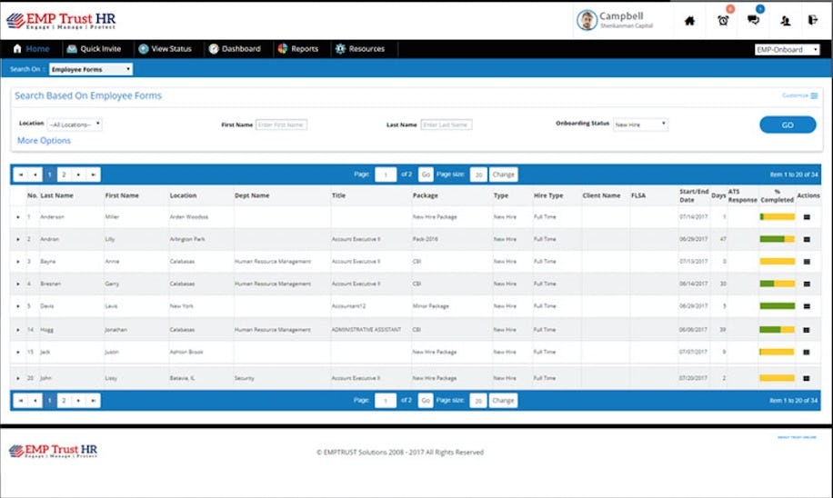 EMP Trust HR Software - 2025 Reviews, Pricing & Demo