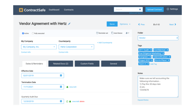ContractSafe Price, Features, Reviews & Ratings - Capterra India