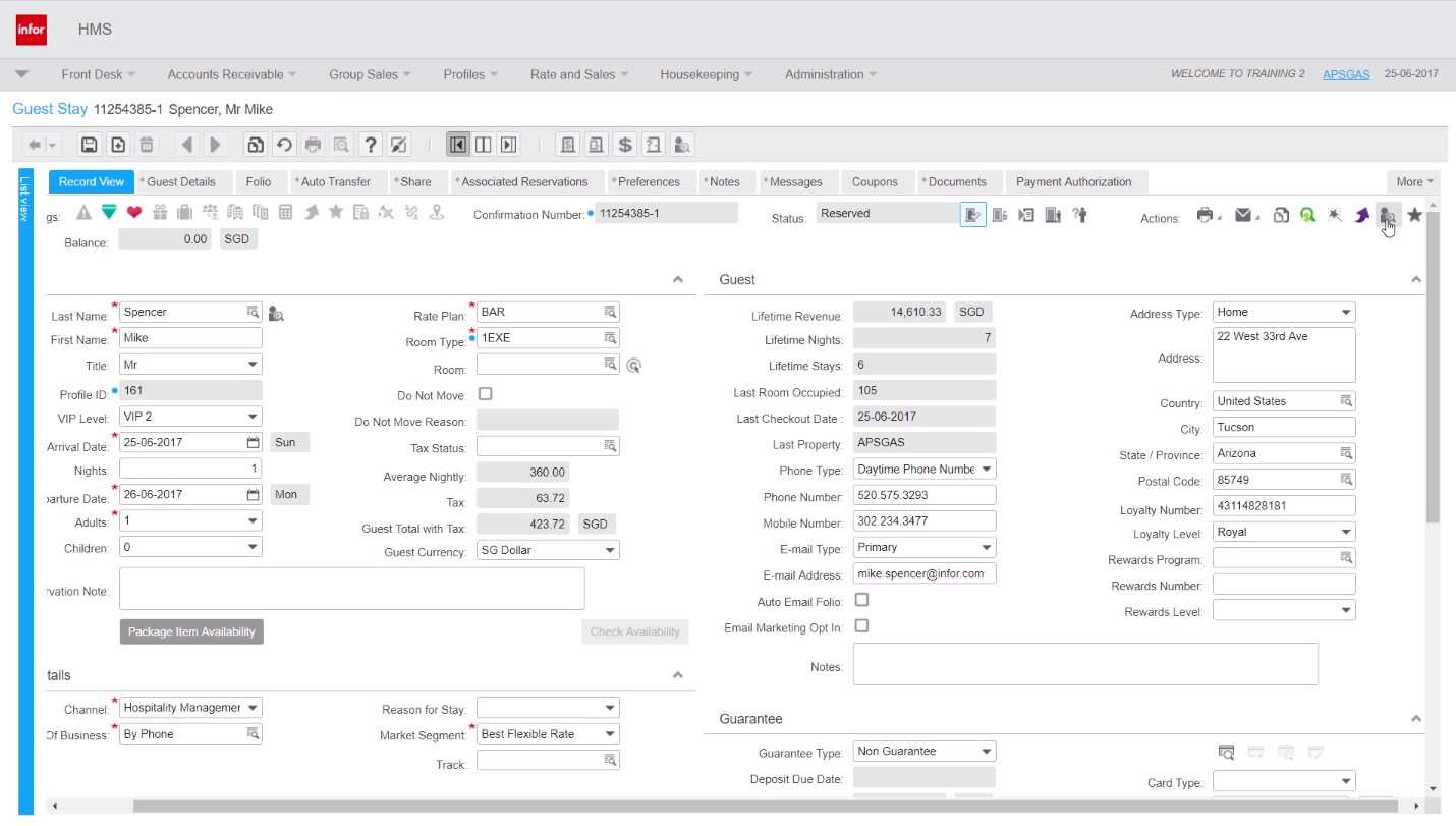 Infor HMS - Prix, tarif, abonnement et avis | GetApp France 2021