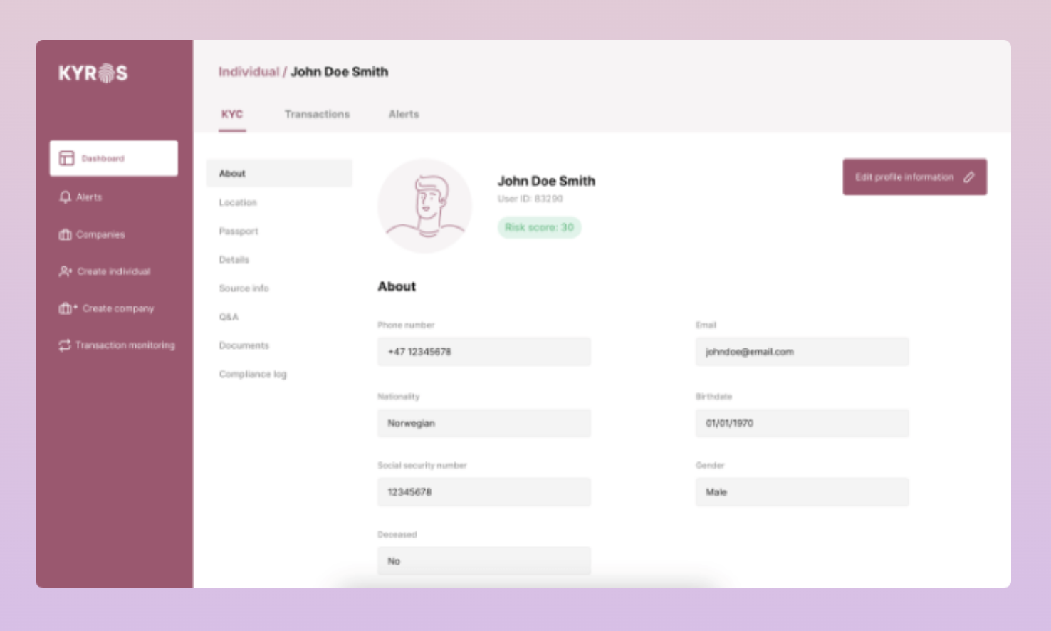 Kyros AML Compliance Suite Software - 2025 Reviews, Pricing & Demo