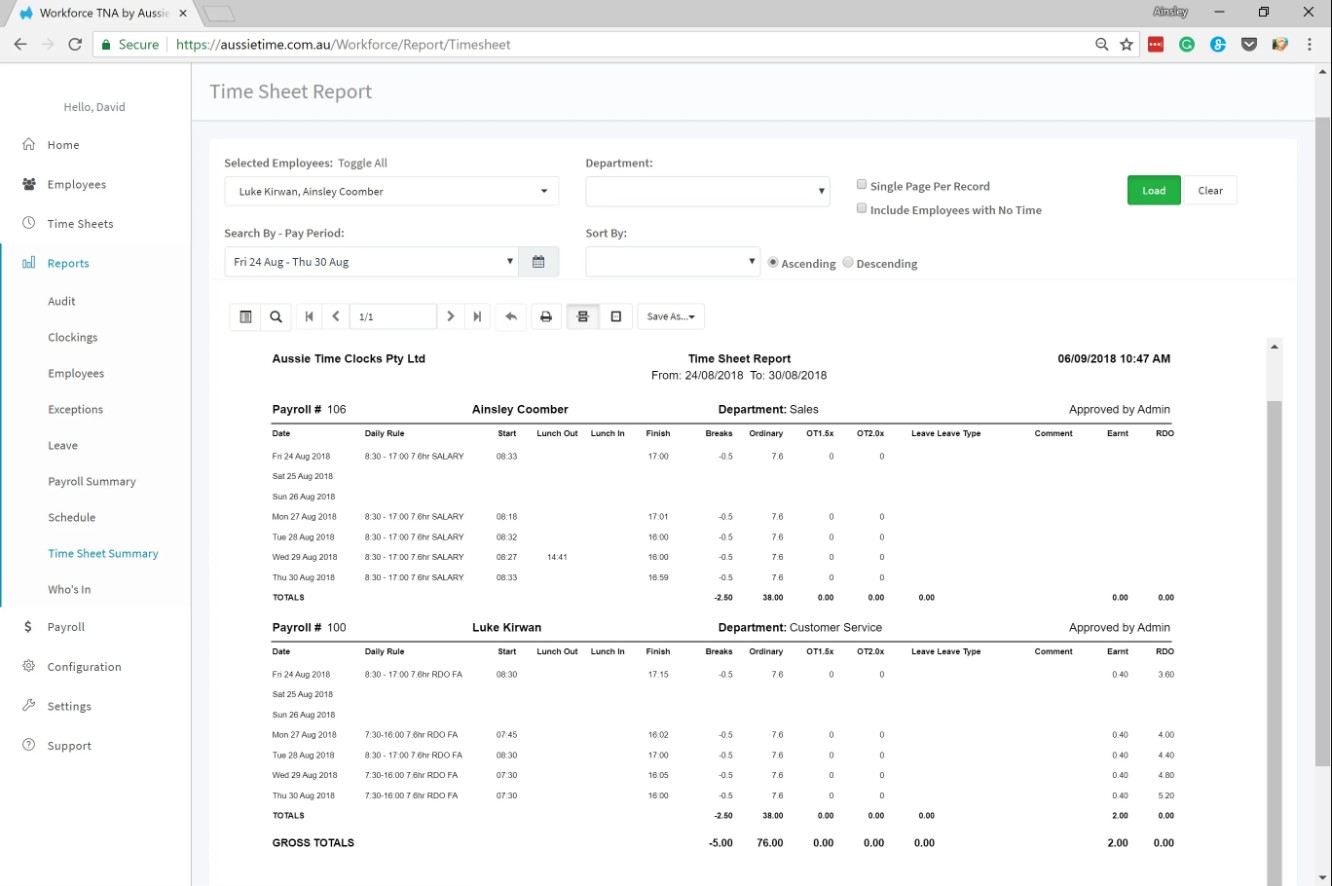 Aussie Time Sheets Workforce TNA Reviews, Cost & Features | GetApp ...