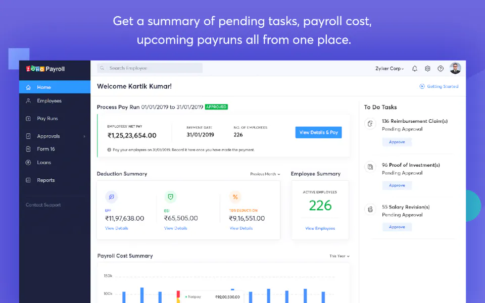 Zoho Payroll Pricing, Alternatives & More 2022 - Capterra