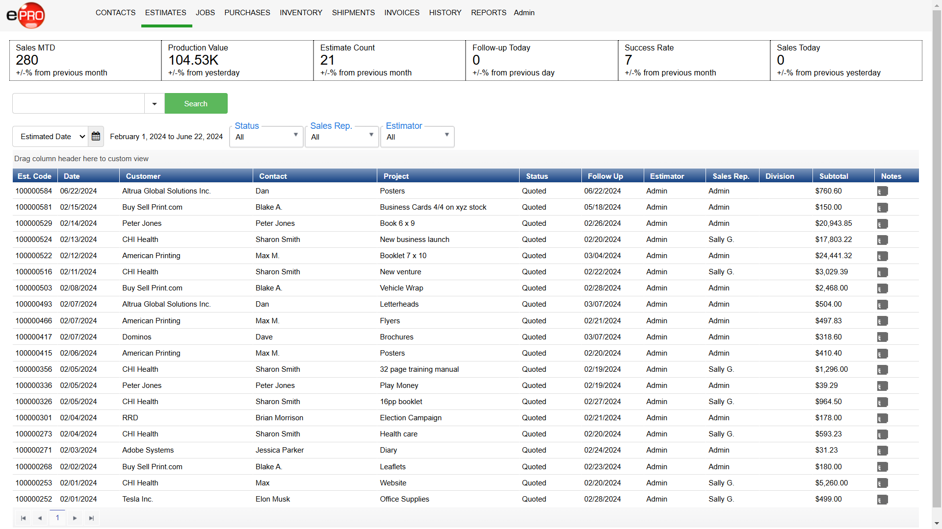 ePRO Print MIS Software Reviews, Demo & Pricing - 2024
