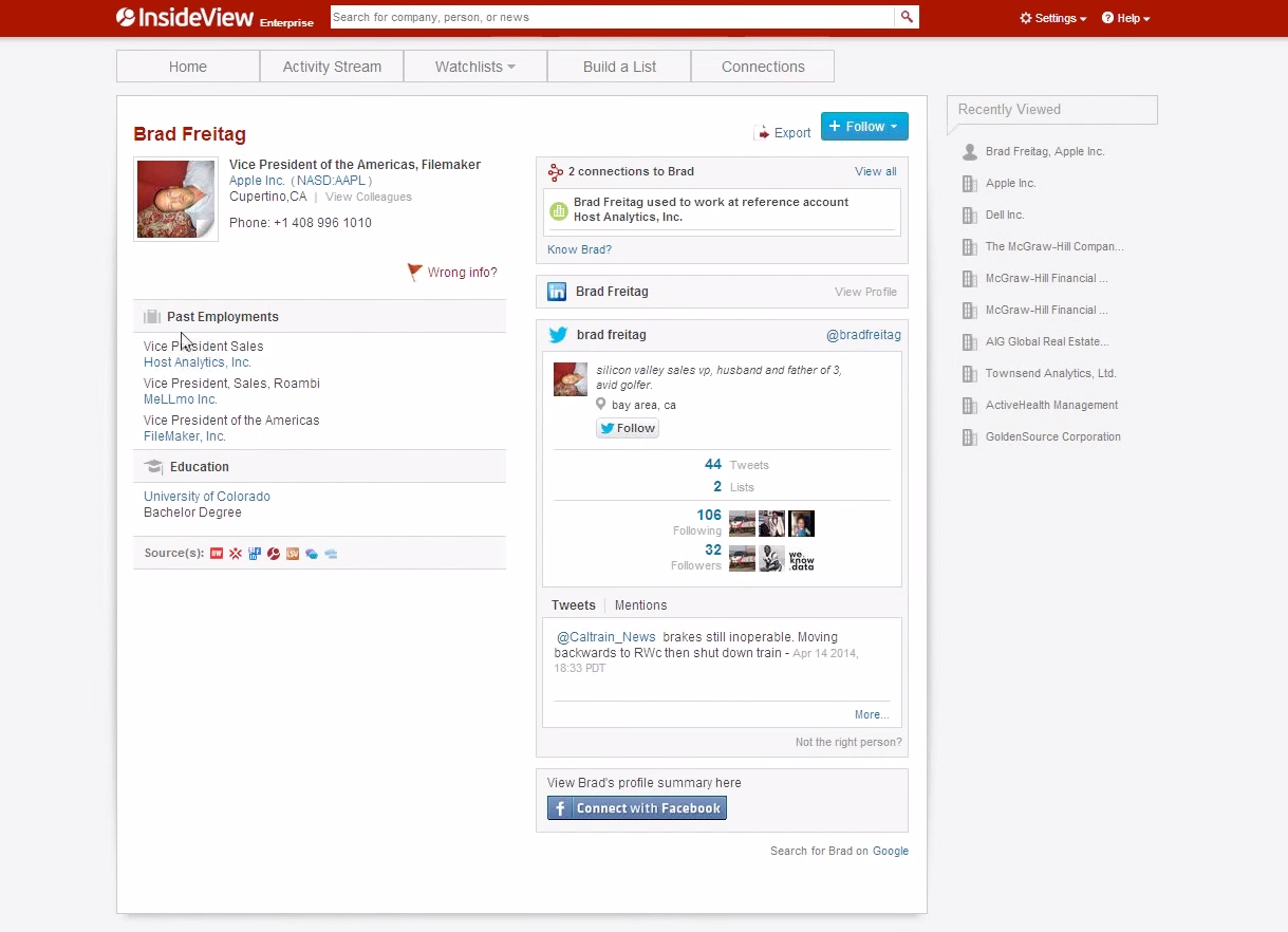 InsideView | Reviews, Pricing & Demos - SoftwareAdvice IE