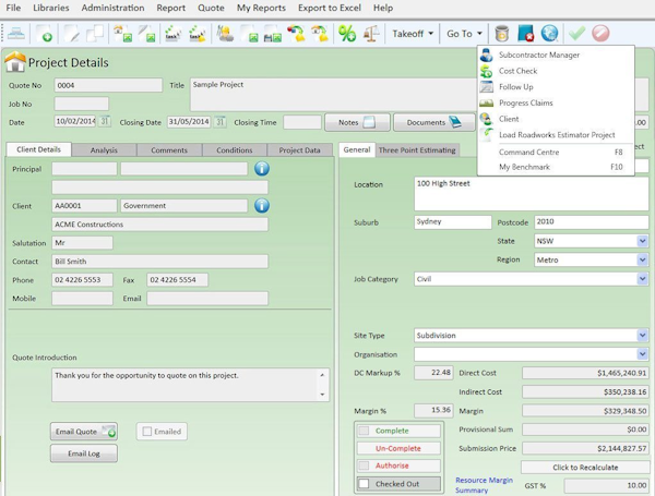 Benchmark Estimating Software Reviews, Demo & Pricing - 2022